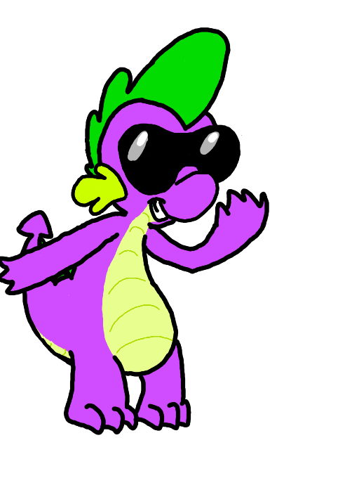 #629639 - safe, artist:ask-labstarters, spike, cool, male, simple ...