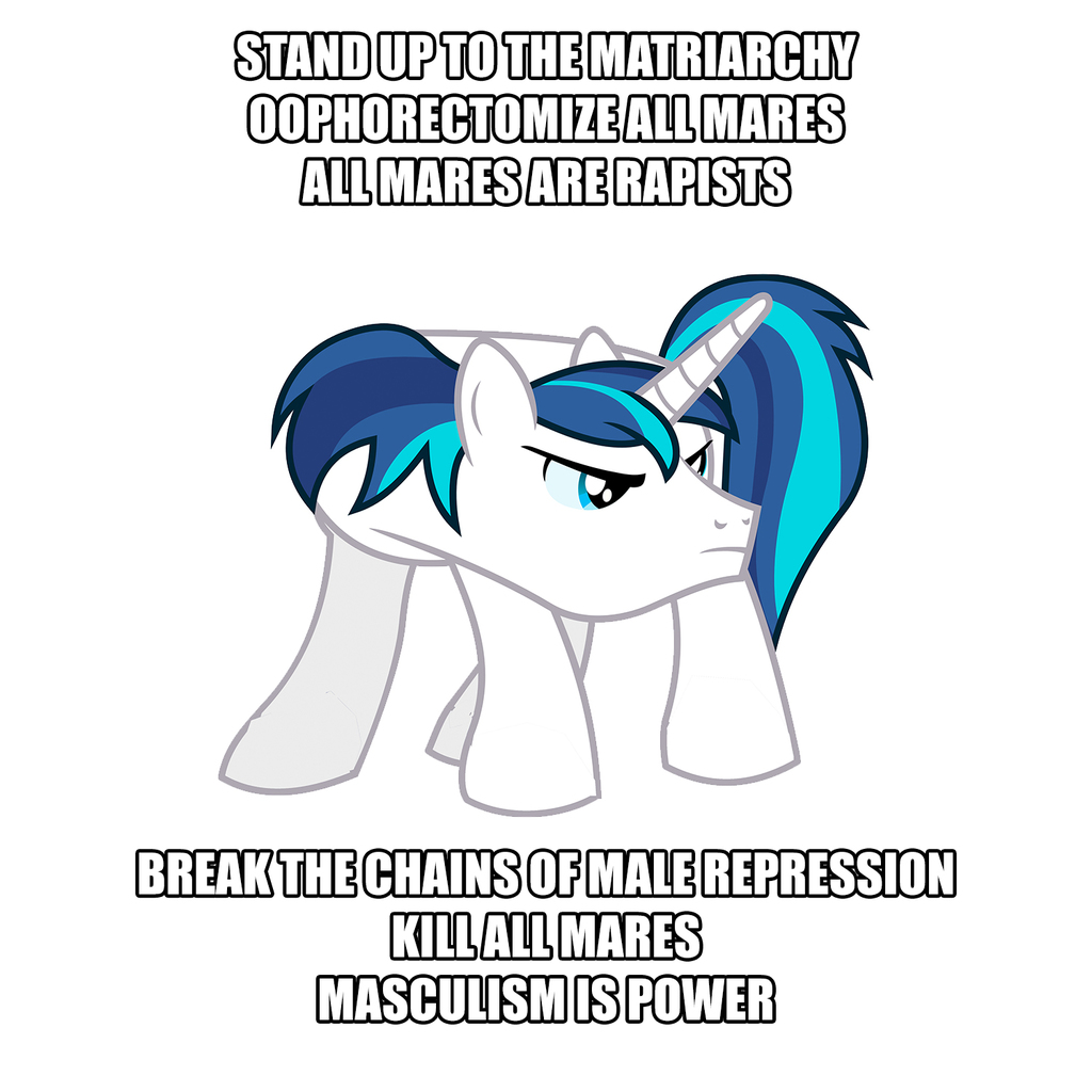 #633421 - suggestive, shining armor, pony, unicorn, g4, anti-feminism ...