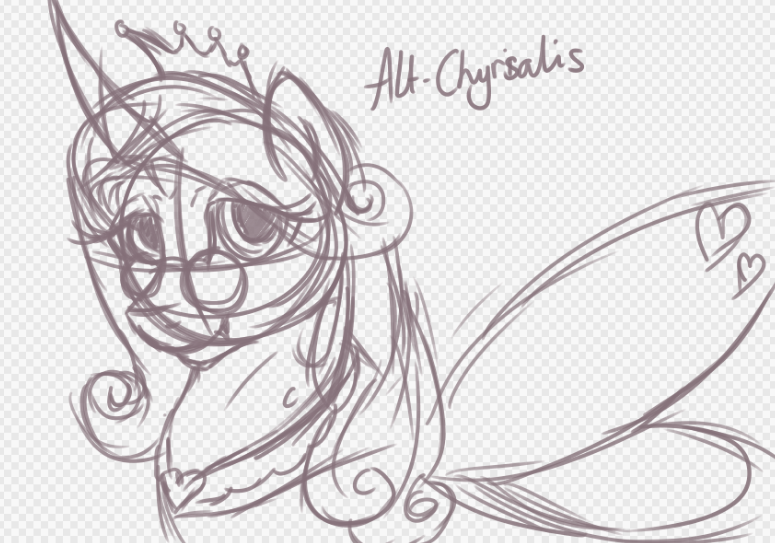 #635494 - safe, artist:hinami, queen chrysalis, female, mirror universe ...