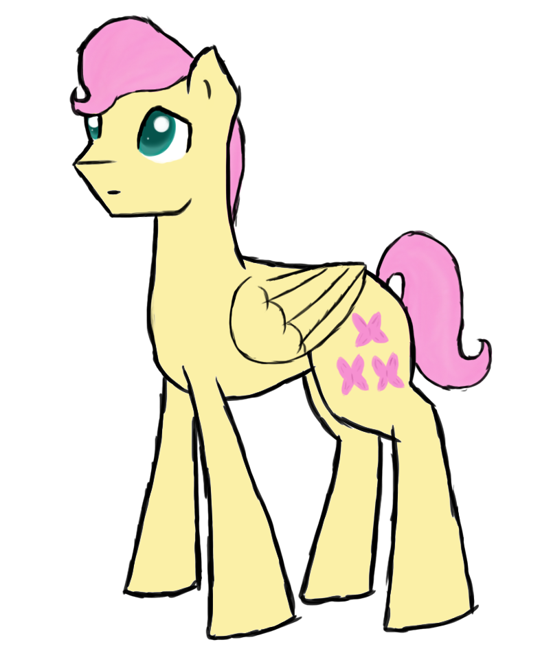 #639959 - safe, artist:elizaisepic, fluttershy, butterscotch, rule 63 ...