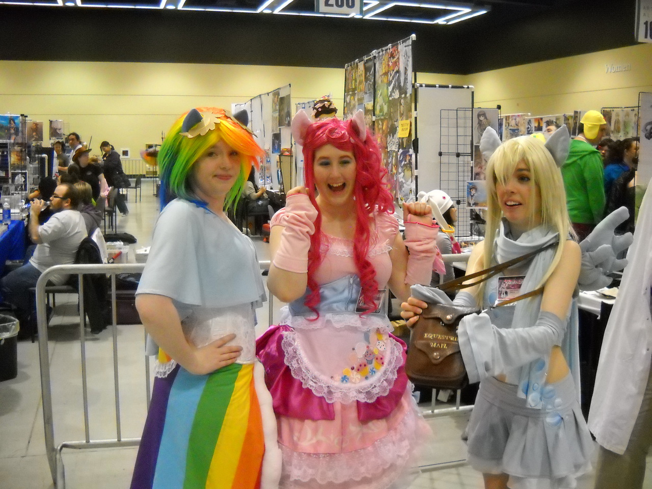 #615990 - safe, artist:psychonautz, derpy hooves, pinkie pie, rainbow ...