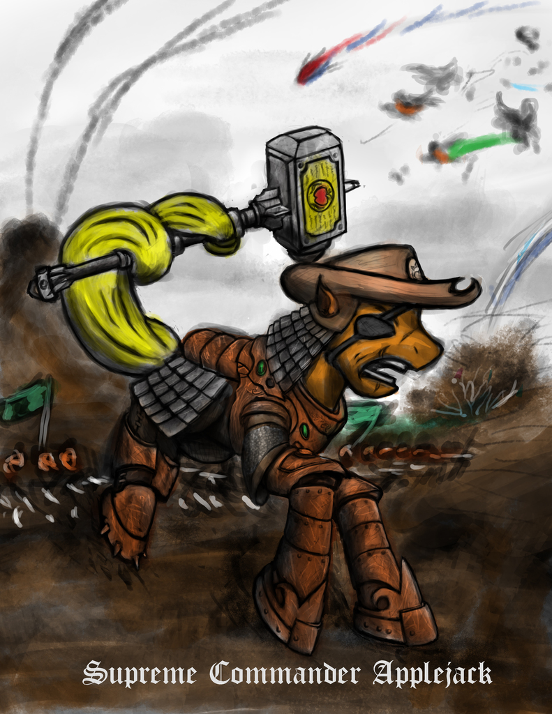 #640665 - safe, artist:imperial32, applejack, equestria divided, armor ...