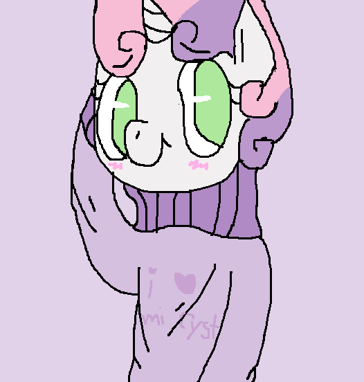 #640841 - safe, artist:ponyboogers, sweetie belle, g4, female, solo ...