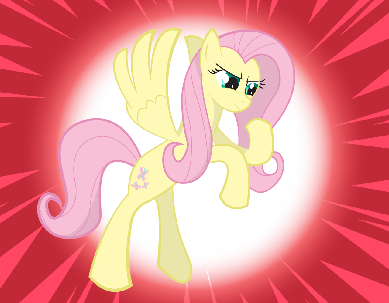 #641289 - safe, artist:miroslav46, fluttershy, pony, bipedal, female ...