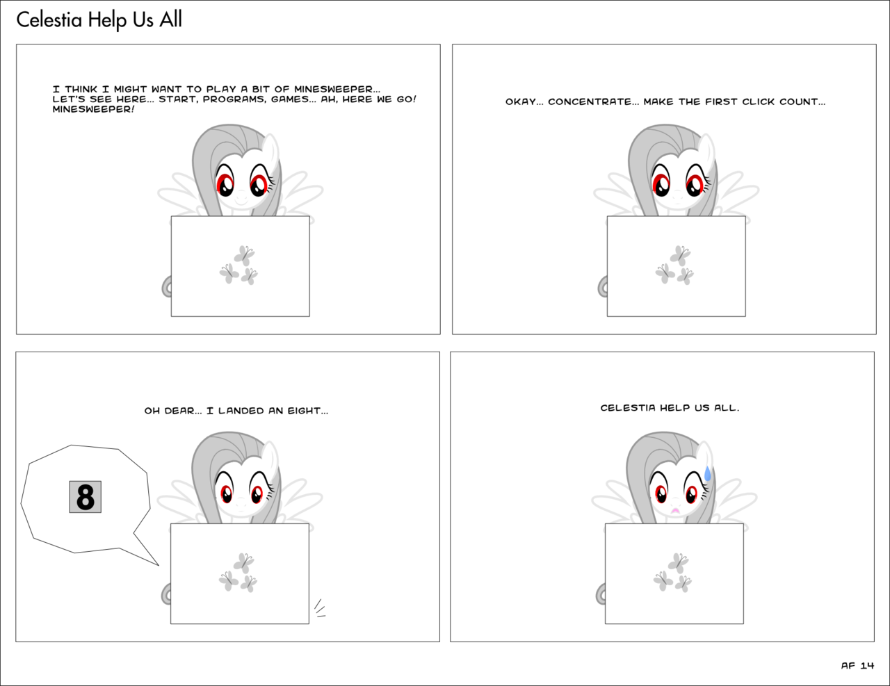 #617342 - safe, artist:albinofluttershy, fluttershy, oc, oc:albino ...