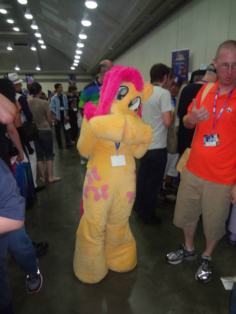 #618055 - safe, fluttershy, human, cosplay, fursuit, irl, irl human ...