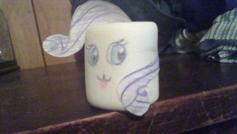 #620169 - safe, artist:chigens, rarity, female, food, marshmallow ...