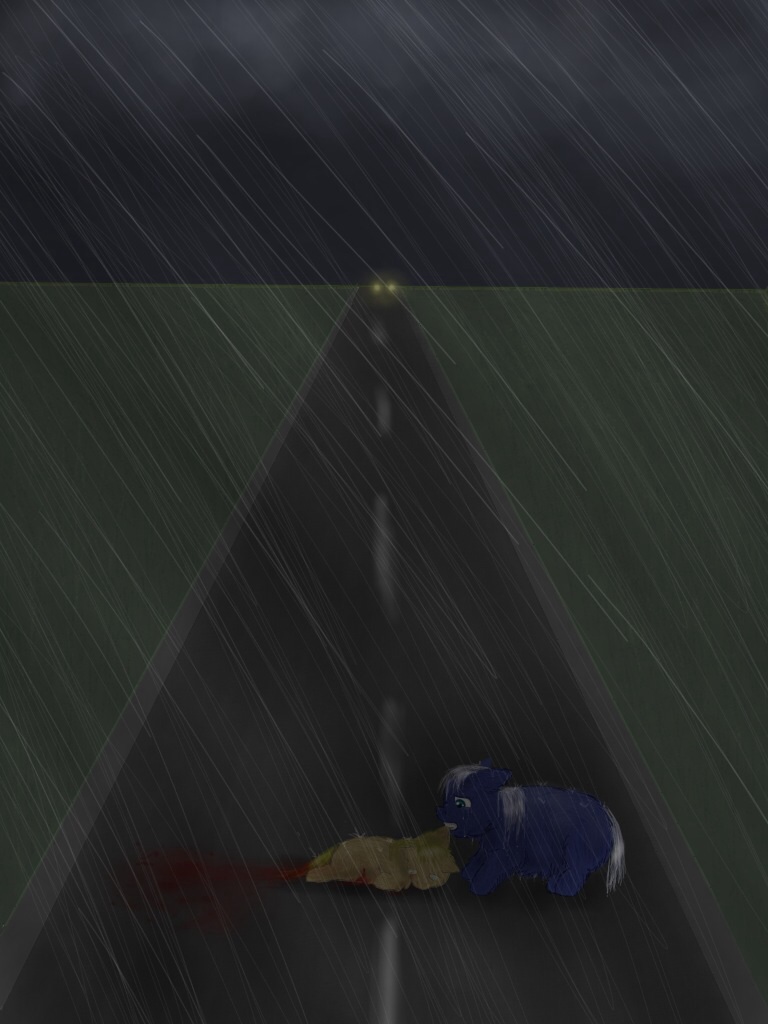 #620523 - grimdark, artist:waggytail, fluffy pony, blood, fluffy pony ...