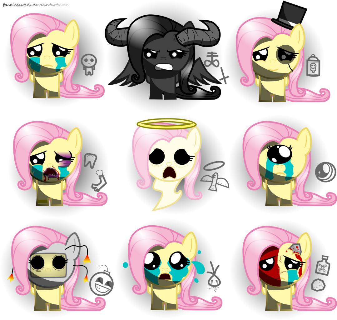 #654517 - grimdark, artist:facelesssoles, fluttershy, demon, g4, absurd ...