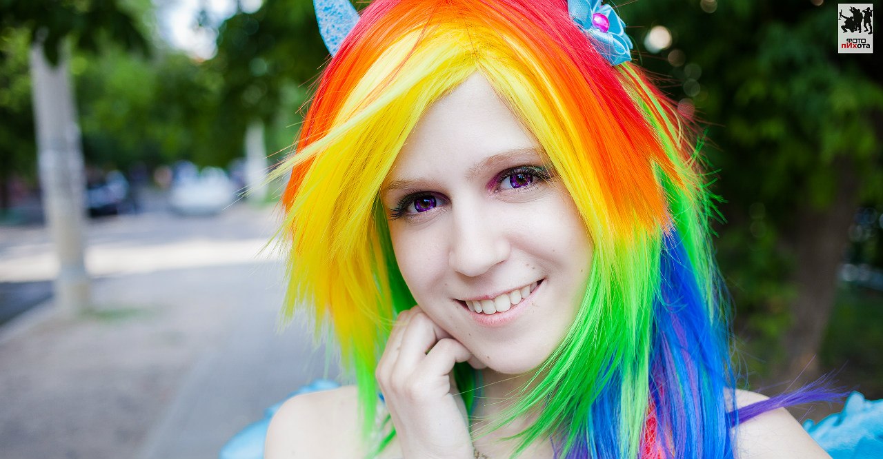 #656377 - safe, artist:fox-tsai-sheng, rainbow dash, human, g4, cosplay ...