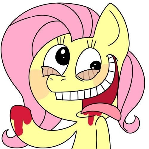 #643273 - semi-grimdark, artist:naoki, fluttershy, .mov, blood, female ...