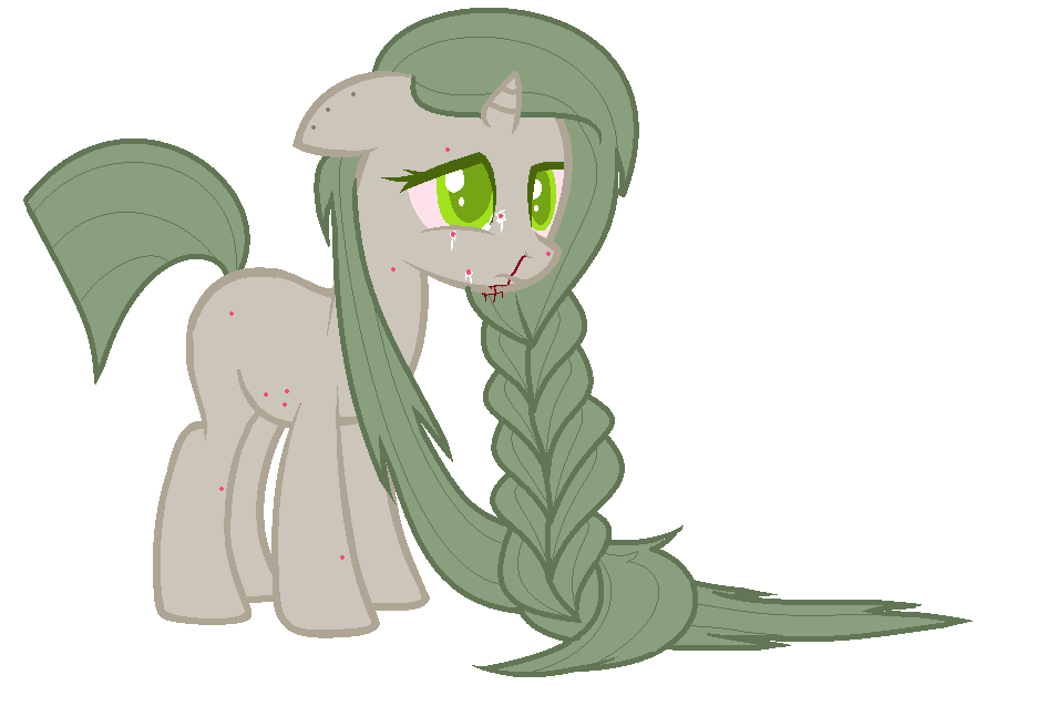 #657401 - semi-grimdark, artist:ererivaille, oc, oc only, acne, blood ...