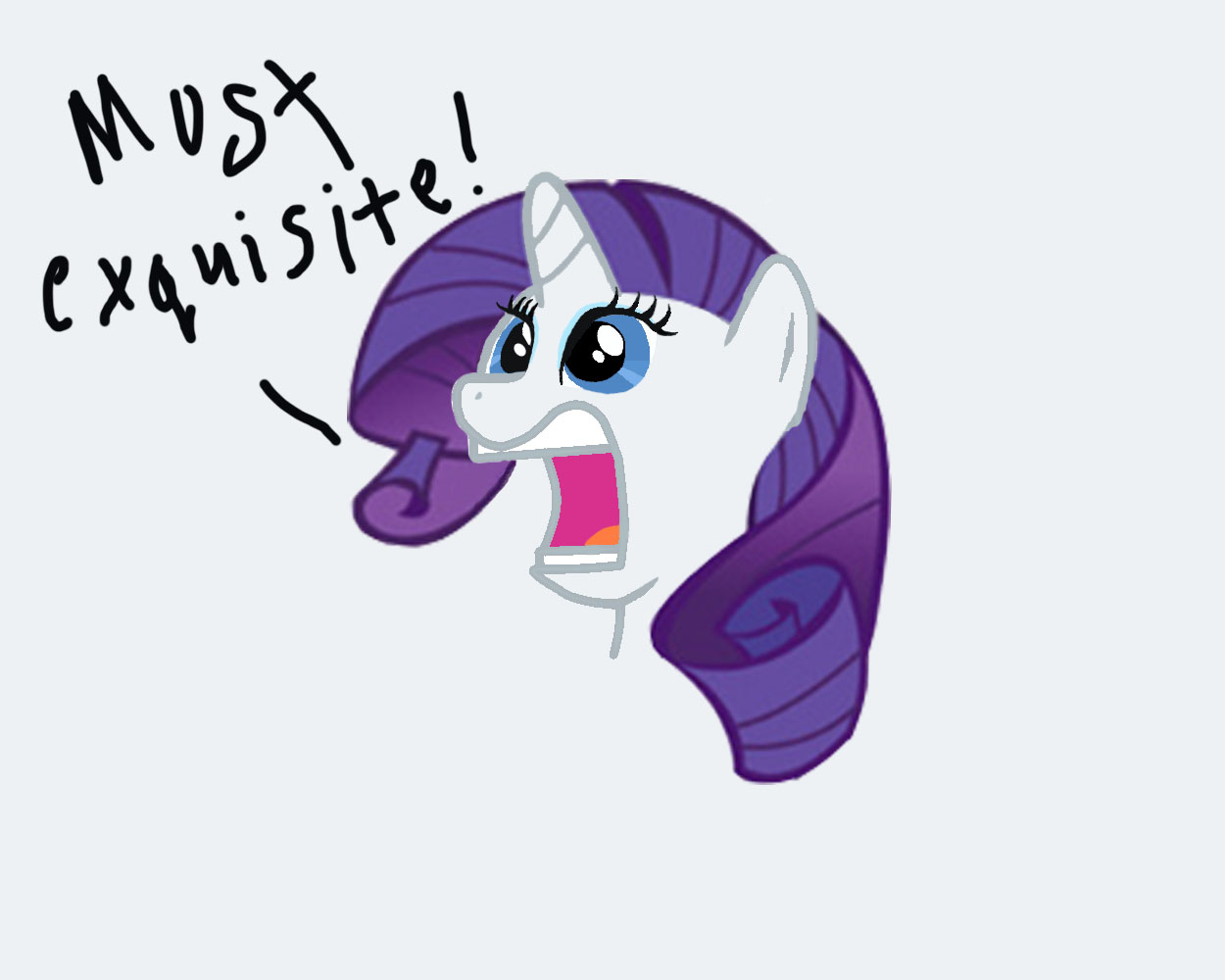 #644102 - safe, rarity, g4, female, reaction image, simple background ...
