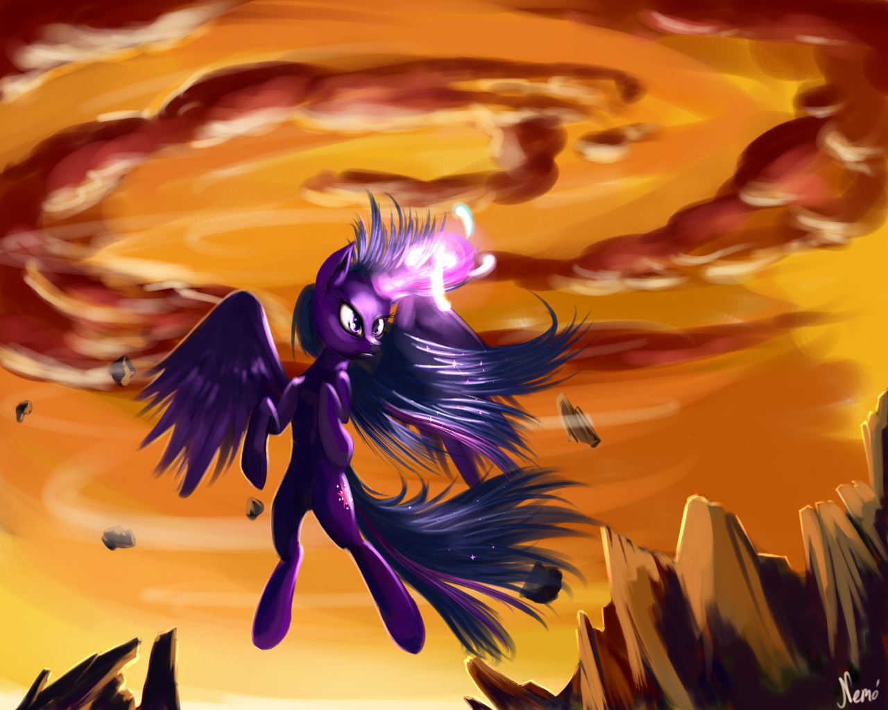 #648738 - safe, artist:nemo2d, twilight sparkle, alicorn, pony, art ...