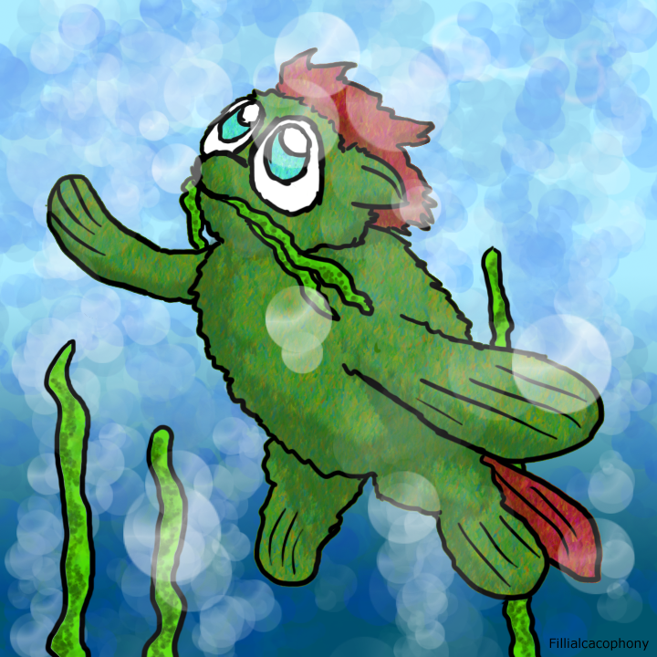 #672334 - safe, artist:fillialcacophony, fluffy pony, kelp, sea ...