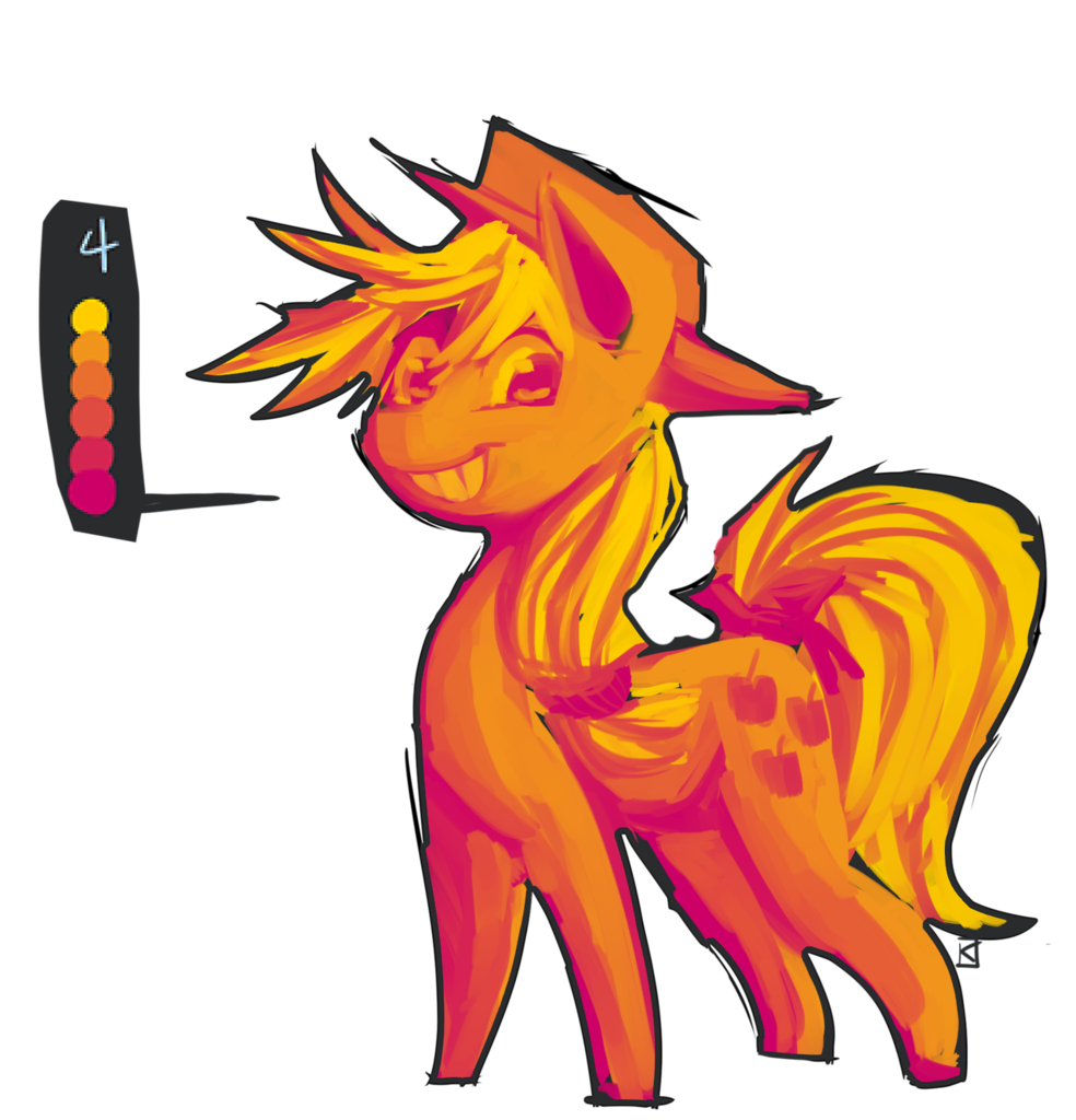 #673473 - safe, artist:fauxsquared, applejack, color palette challenge ...