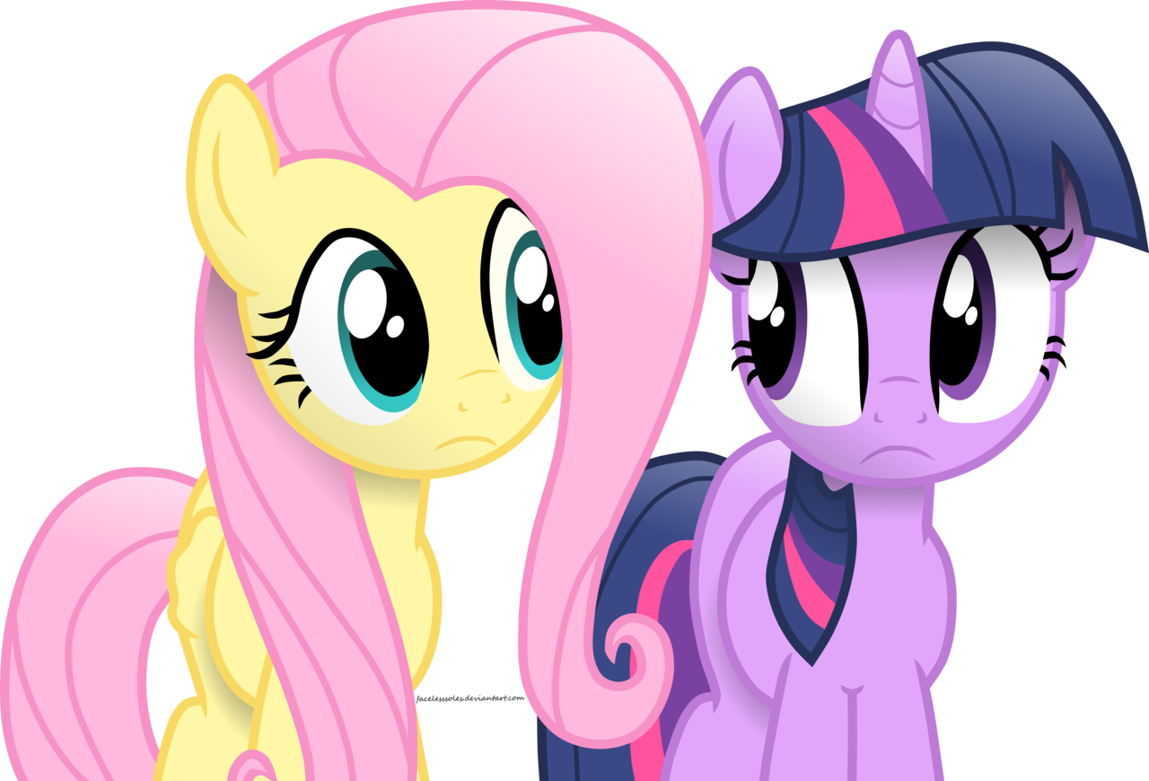 #677134 - safe, artist:facelesssoles, fluttershy, twilight sparkle ...