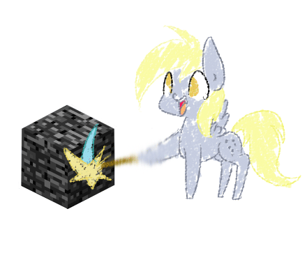 Pixel Art Minecraft My Little Pony Derpy