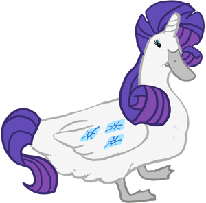 #678641 - safe, artist:weloveducks, rarity, duck, female, op, solo ...