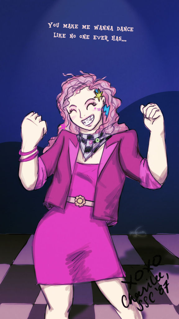 #679118 - safe, artist:alexyorim, cheerilee, human, 2014, 80s, 80s ...