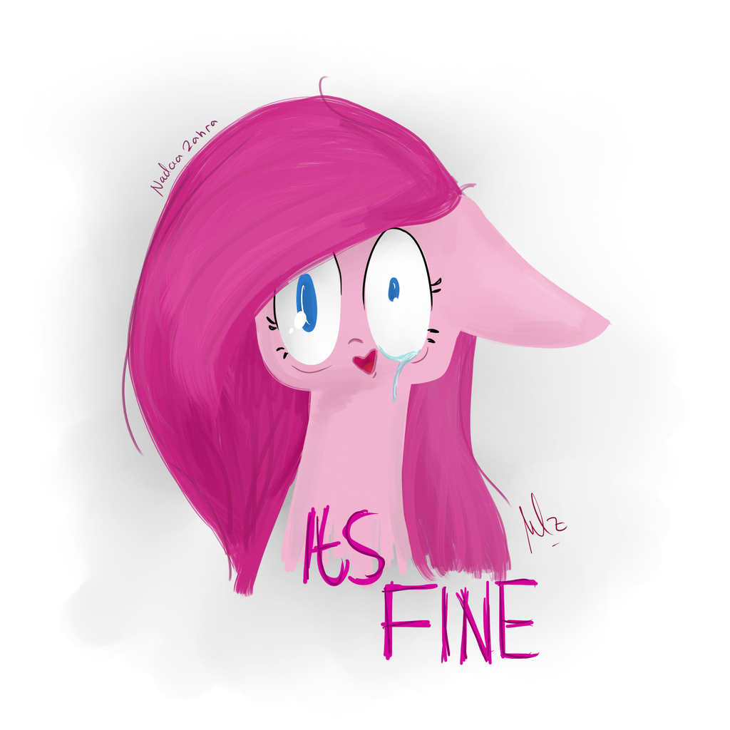 #680099 - safe, artist:nadaazahraa, pinkie pie, crying, cute, cuteamena ...