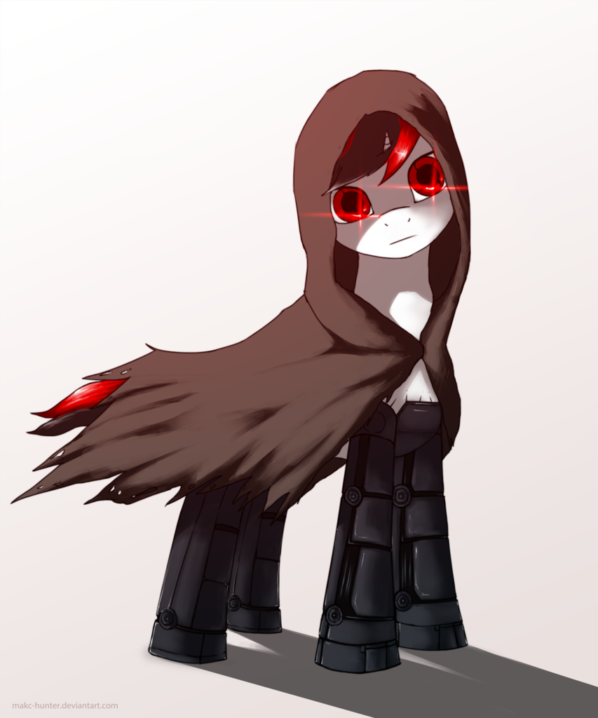 #680847 - safe, artist:makc-hunter, oc, oc only, oc:blackjack, cyborg ...