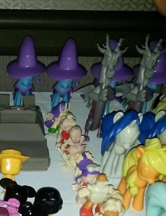 #684266 - safe, applejack, discord, dj pon-3, trixie, vinyl scratch, g4 ...