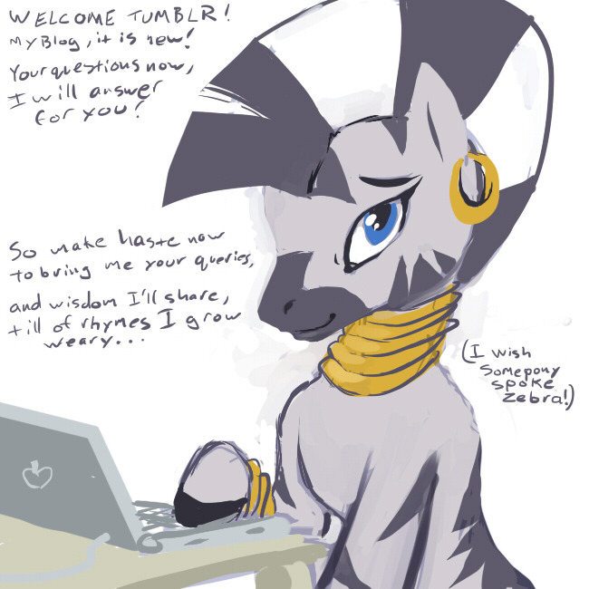 #686107 - safe, artist:halley-valentine, zecora, zebra, ask zecora, g4 ...