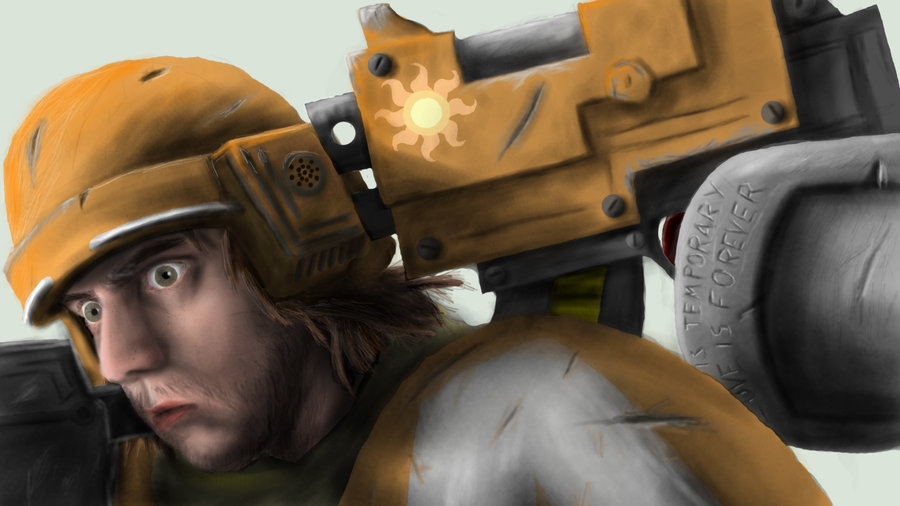 #687368 - safe, artist:laaseensld, human, armor, barely pony related ...