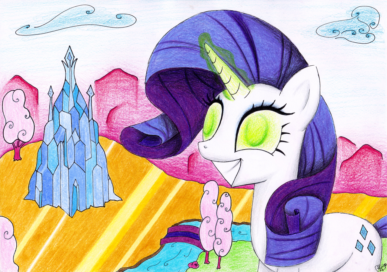 #687892 - safe, artist:faye-raven, rarity, g4, corrupted, female ...