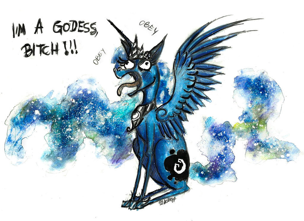 #668378 - safe, artist:xxshaddowhunterxx, princess luna, g4, derp ...