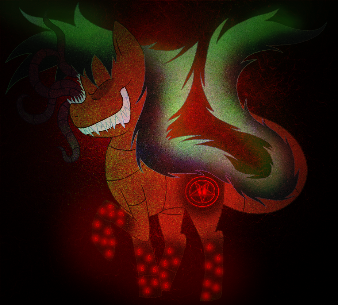 #669999 - safe, artist:xxinfamouswormxx, oc, oc only, demon, infamous ...