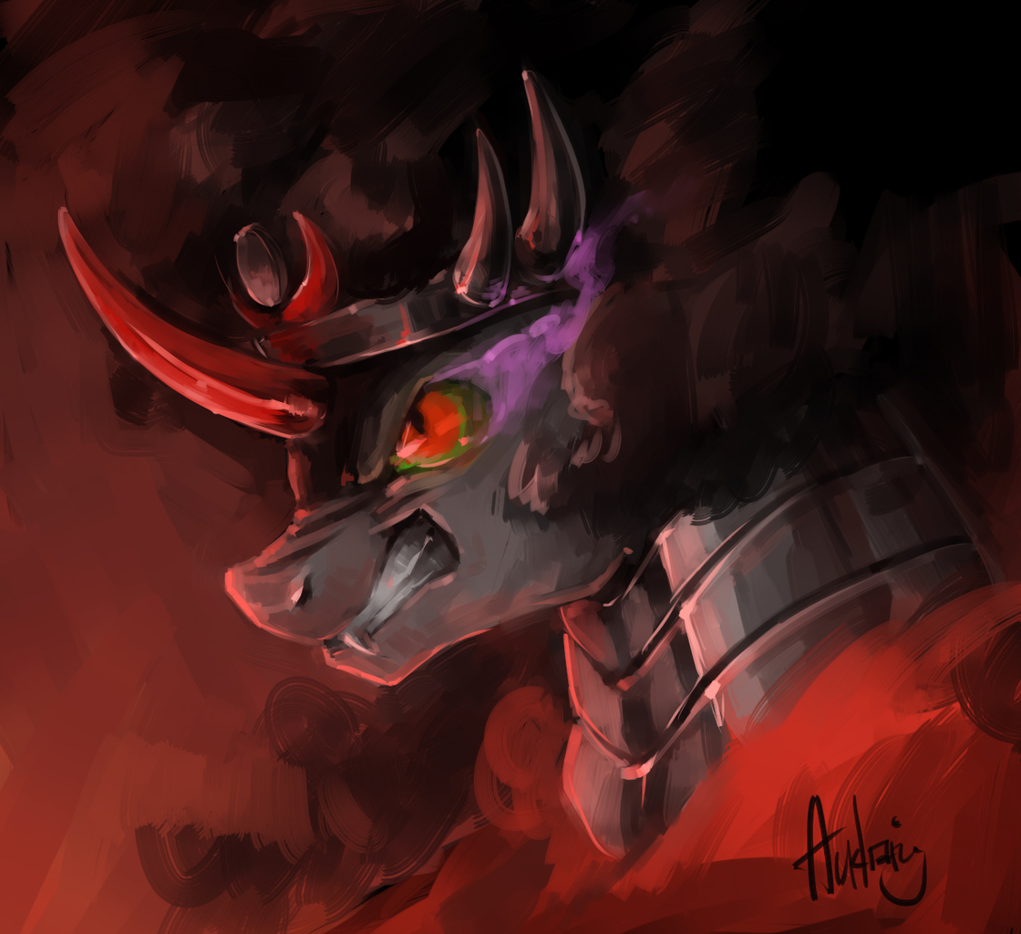 #696373 - safe, artist:audrarius, king sombra, pony, umbrum, unicorn ...