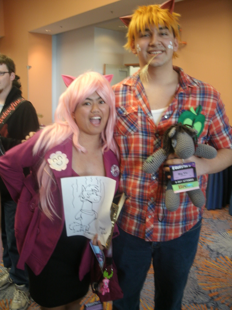 #697004 - safe, big macintosh, cheerilee, human, g4, cosplay, irl, irl ...