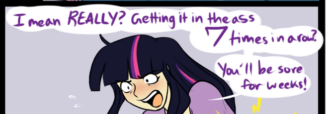 #697929 - questionable, artist:cartoonlion, twilight sparkle, human, comic:the butt, futaverse ...