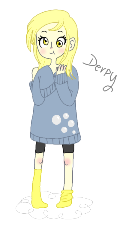 #699736 - safe, artist:riizu-chii, derpy hooves, human, g4, clothes ...