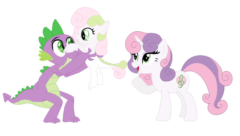 Sweetie Belle And Spike