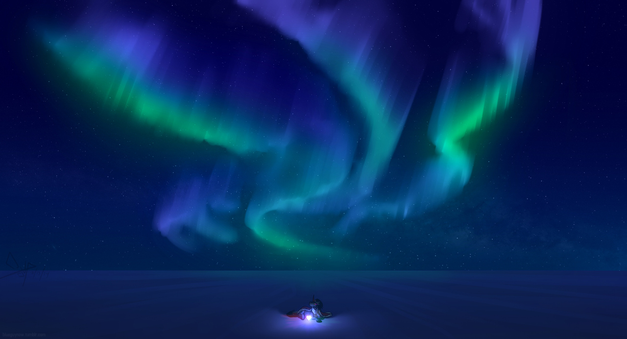 #700966 - safe, artist:bgn, king sombra, g4, aurora borealis, male ...