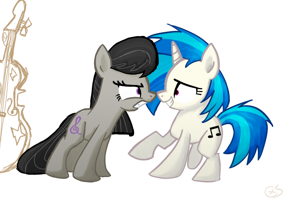 #704285 - safe, artist:xwreathofroses, dj pon-3, octavia melody, vinyl ...