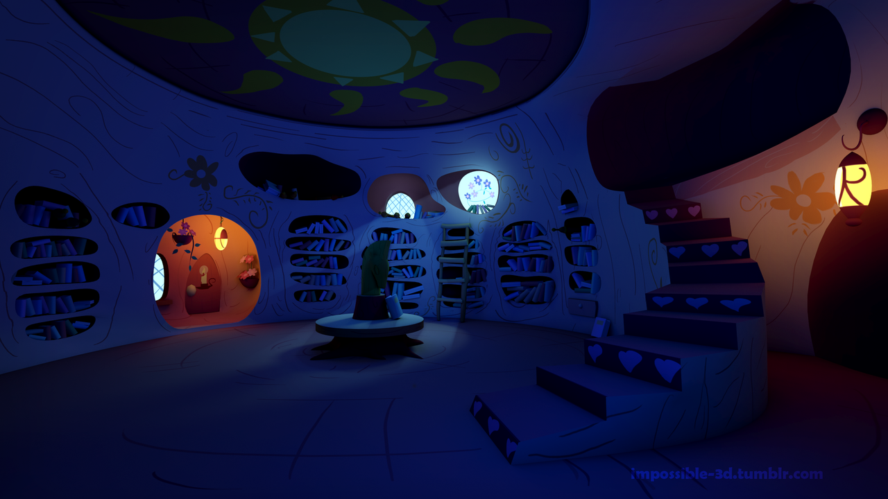 #704890 - safe, artist:imp0s5ible, g4, 3d, 3d model, golden oaks ...