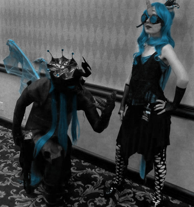 #706800 - safe, artist:sarina-yolande, queen chrysalis, human, cosplay ...
