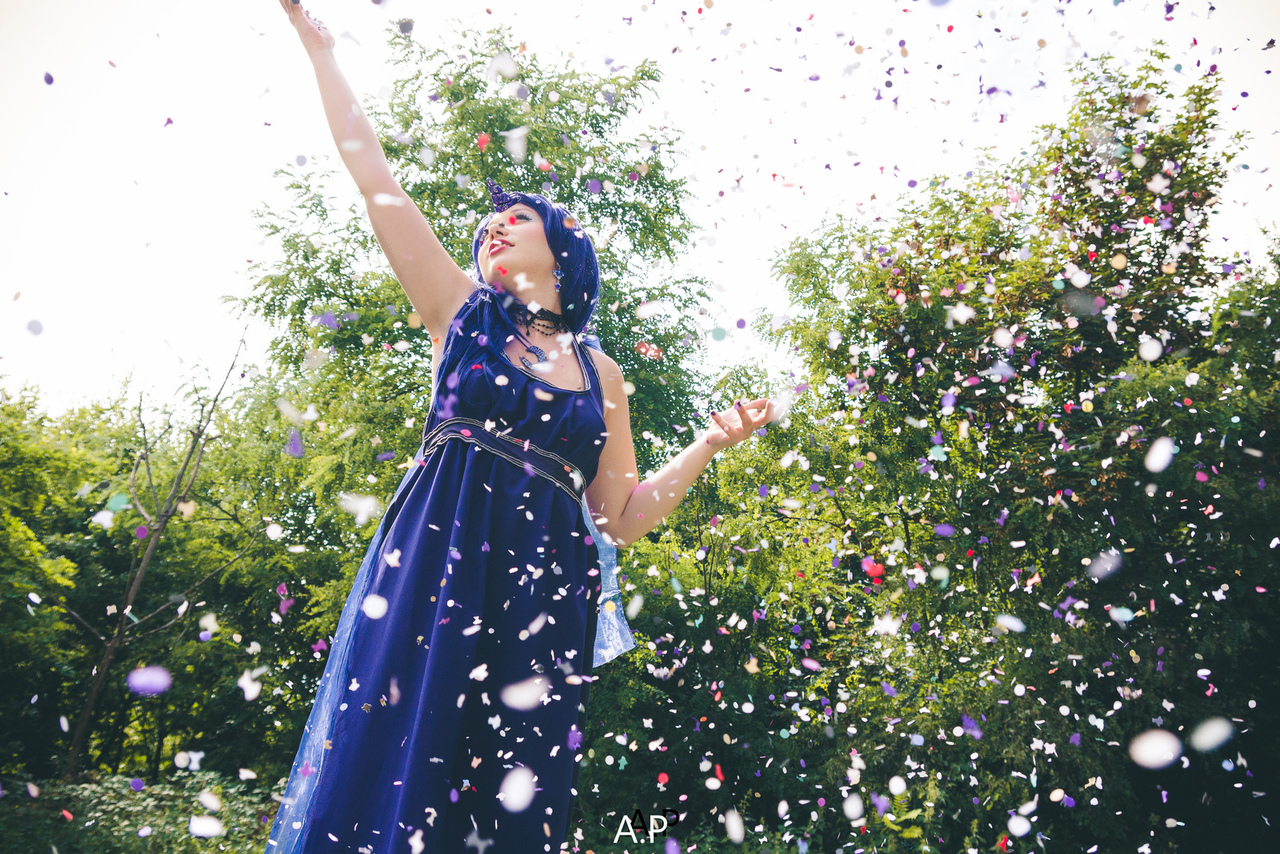 #708419 - safe, artist:stef-cosplay, princess luna, human, cosplay, irl ...