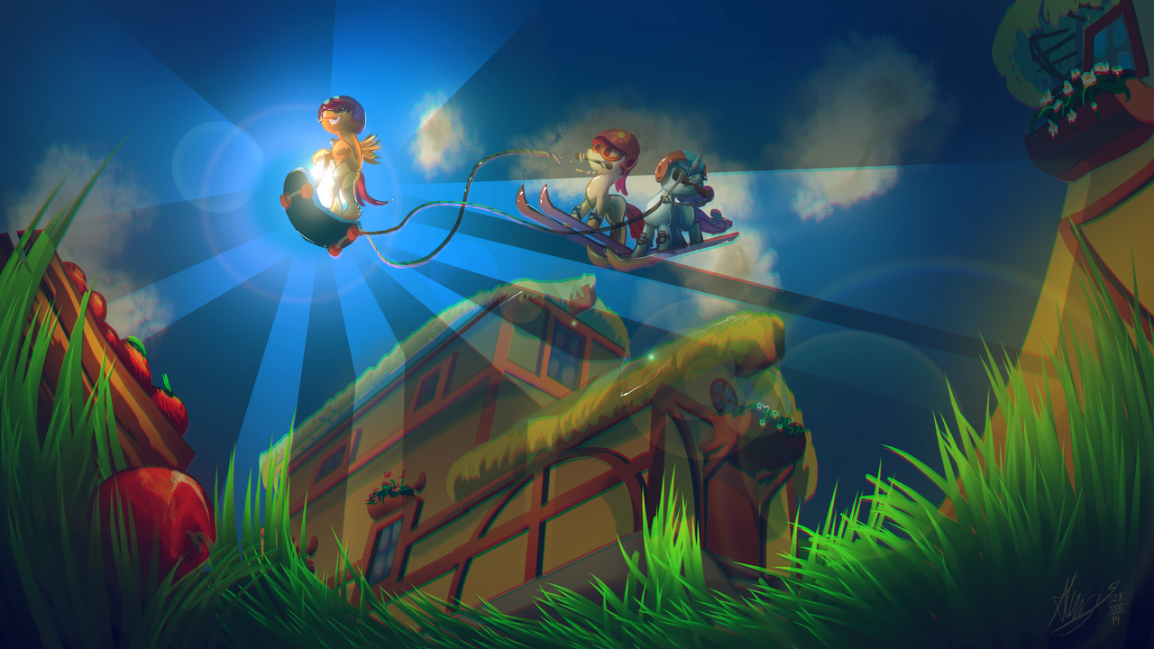 #709978 - safe, artist:alumx, apple bloom, scootaloo, sweetie belle ...