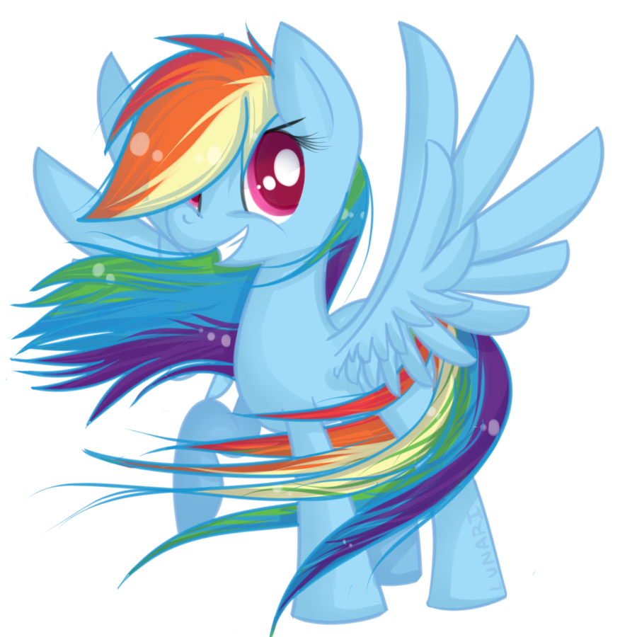 #710180 - safe, artist:lunarii, rainbow dash, g4, female, solo - Derpibooru