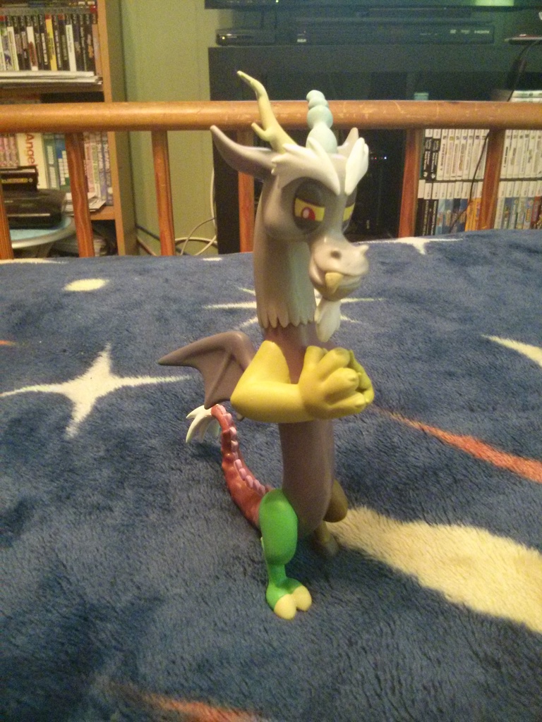 #710591 - safe, discord, g4, figure, irl, photo, toy - Derpibooru