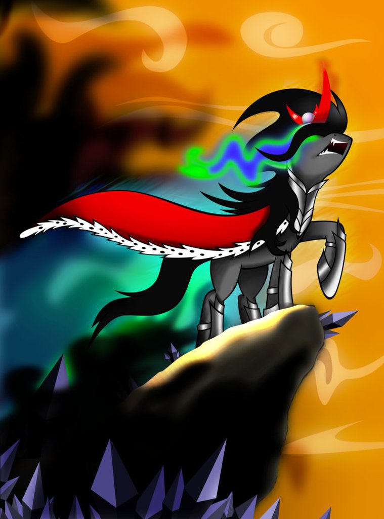 #690197 - safe, artist:flamevulture17, king sombra, umbrum, g4, curved ...