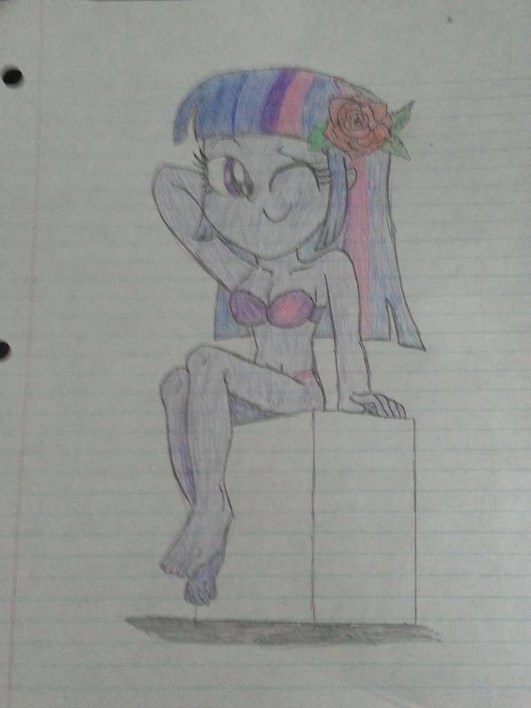 #692916 - suggestive, artist:deon miller, twilight sparkle, equestria girls, g4, barefoot ...
