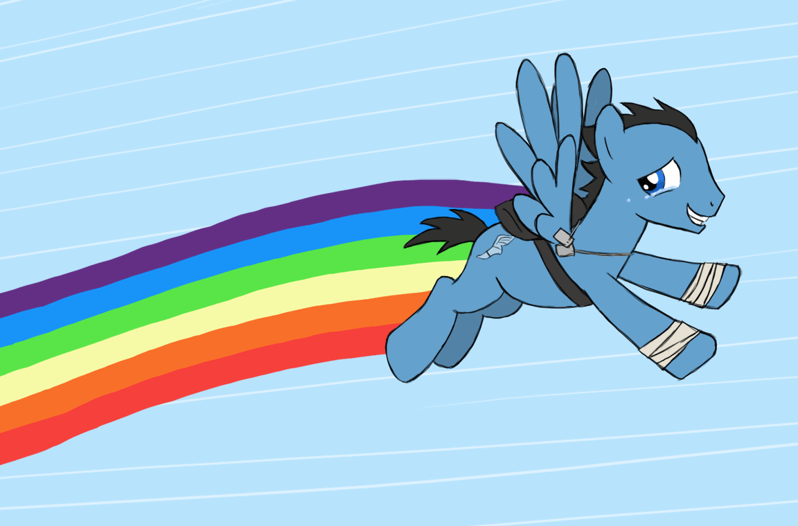#693304 - safe, artist:ah-darnit, pony, crying, ponified, rainbow ...