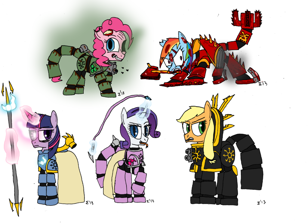 #694568 - grimdark, artist:sigmatheartist, applejack, pinkie pie ...