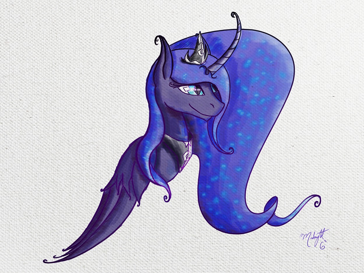 #694978 - safe, artist:midnightsix3, princess luna, lunadoodle, g4 ...